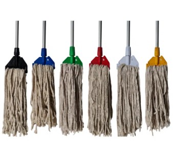 Colour coded Mop various colours Blue, Green, Red, Yellow, White – Star ...